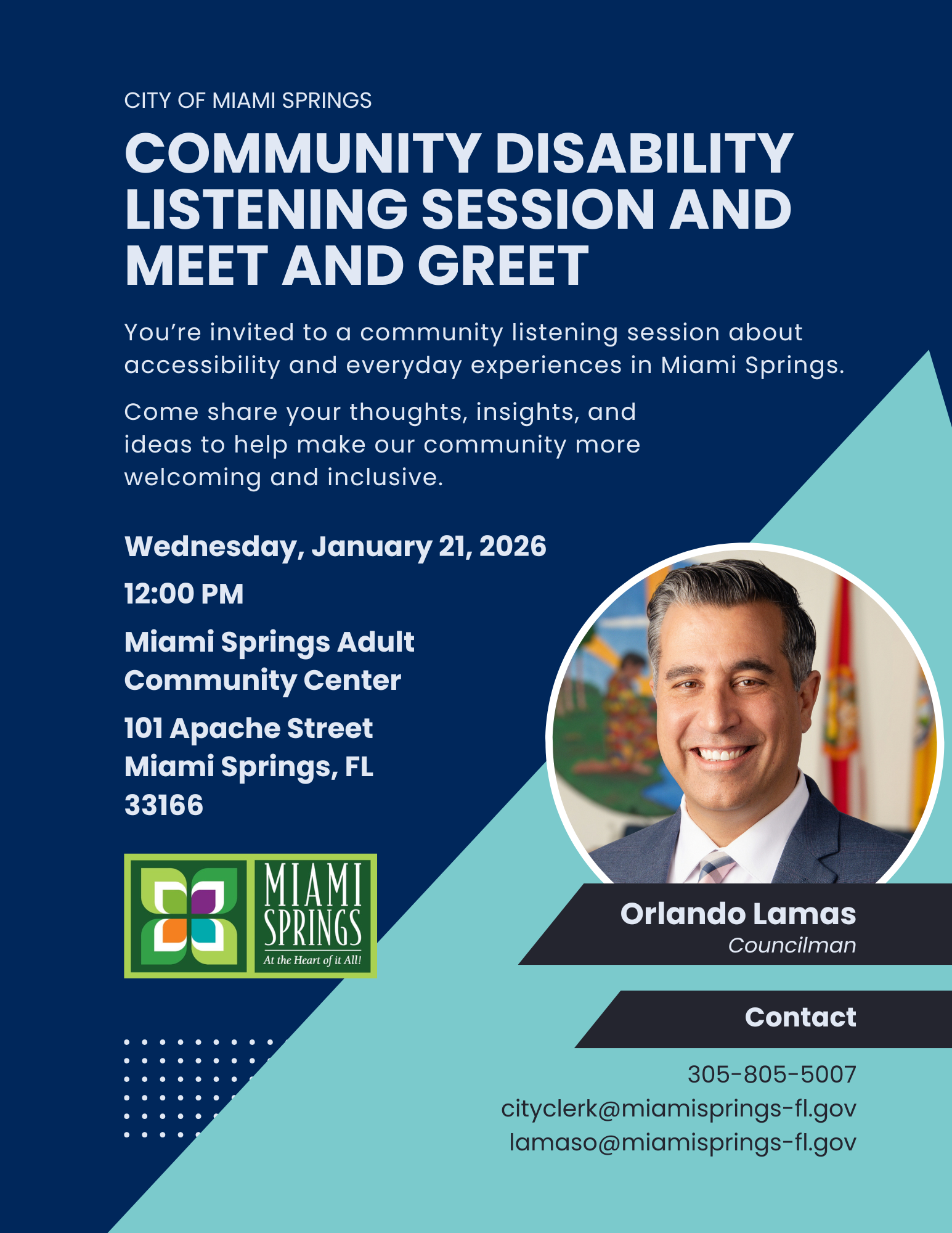 Community Disability Listening Session and Meet and Greet | Miami ...