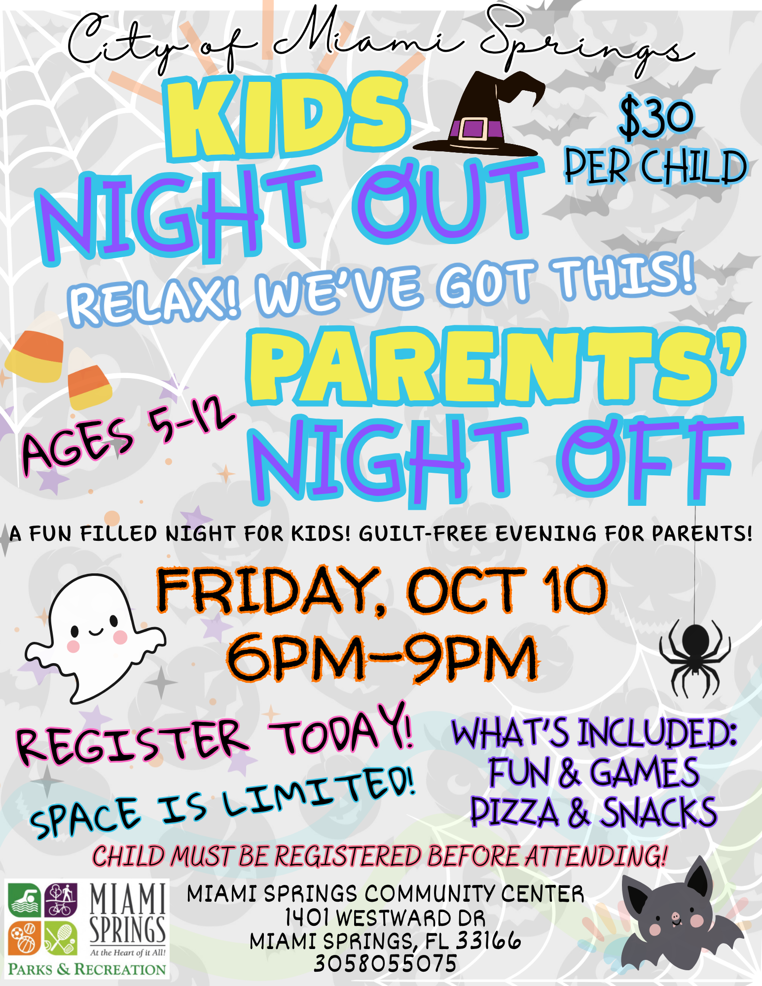 Kids Night Out! October | Miami Springs FL