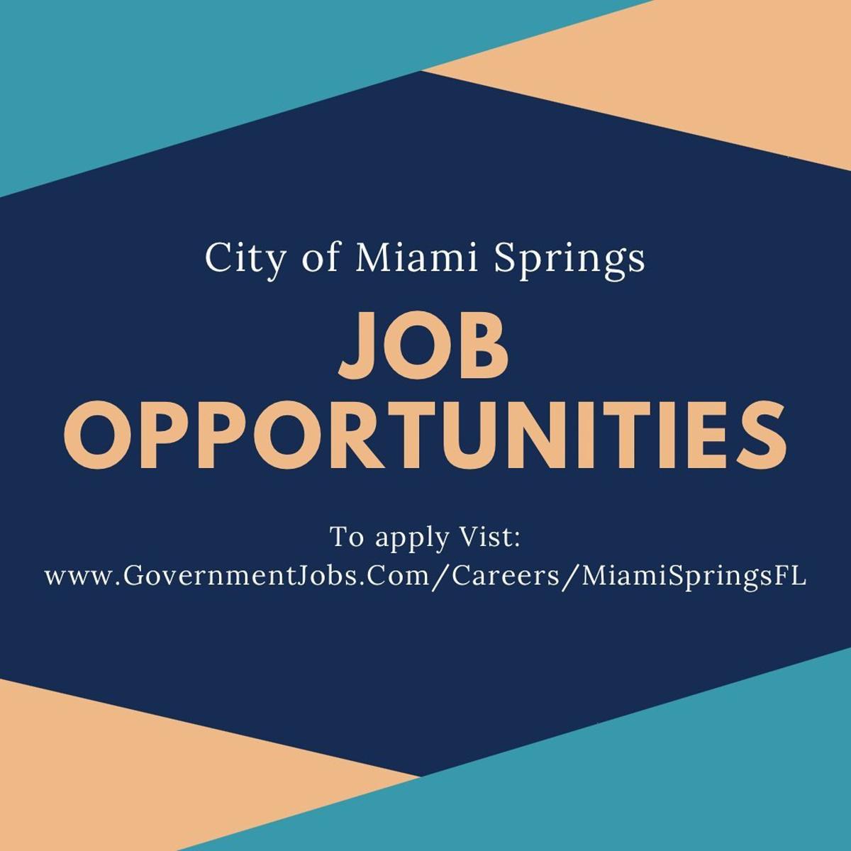 Job Opportunities | Miami Springs FL